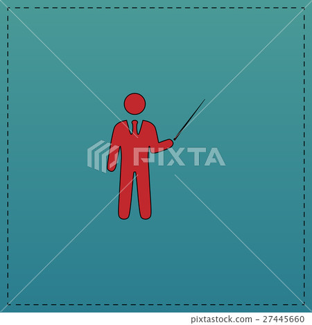 Teacher computer symbol - Stock Illustration [27445660] - PIXTA