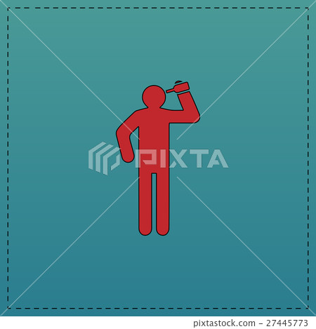 drunkard computer symbol - Stock Illustration [27445773] - PIXTA