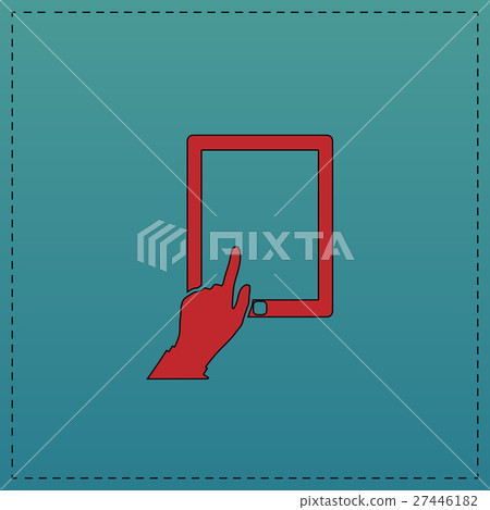 click tablet computer symbol - Stock Illustration [27446182] - PIXTA
