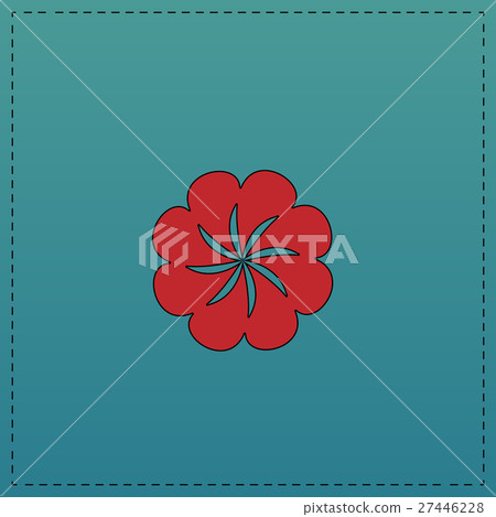Swirl flower computer symbol - Stock Illustration [27446228] - PIXTA