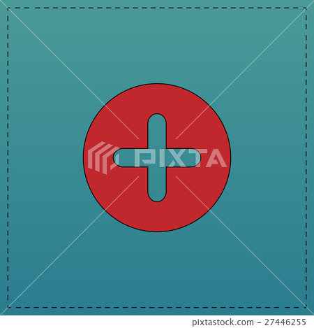 Plus computer symbol - Stock Illustration [27446255] - PIXTA