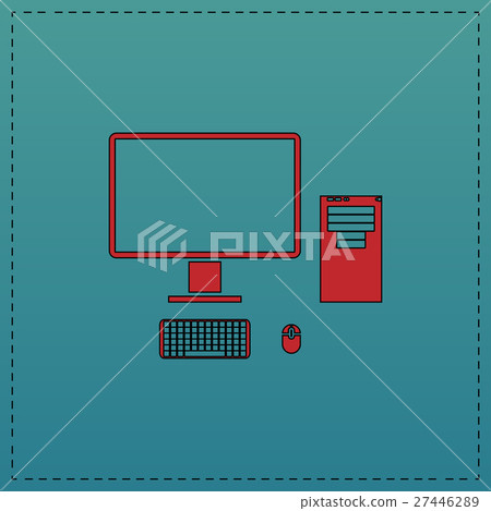 PC computer symbol - Stock Illustration [27446289] - PIXTA