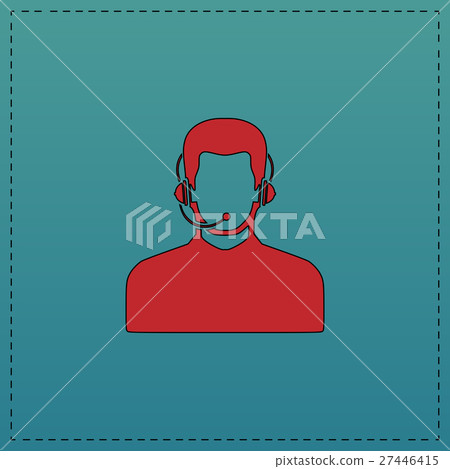Operator computer symbol - Stock Illustration [27446415] - PIXTA