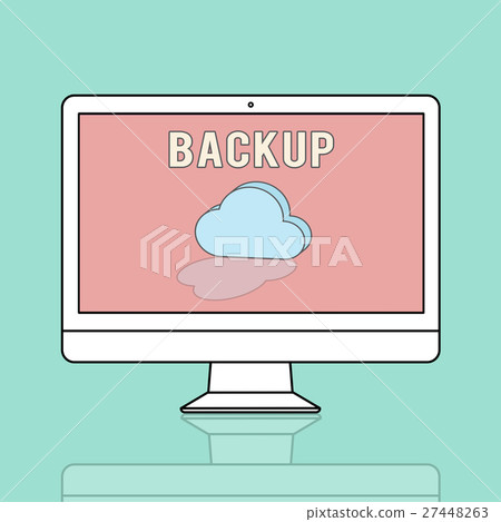 Data Backup Information Technology Concept - Stock Illustration [27448263] - PIXTA