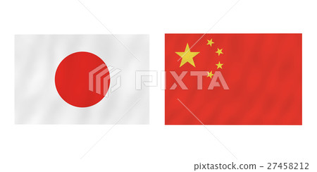 Japan, China (national flag) - Stock Illustration [27458212] - PIXTA