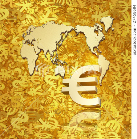 Euro and foreign exchange - Stock Illustration [27459694] - PIXTA