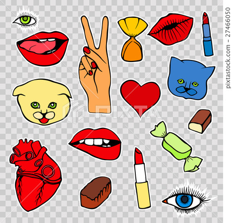 Sticker, patch set collection - Stock Illustration [27466050] - PIXTA