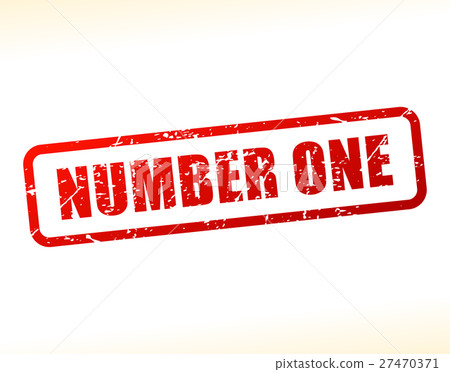 number one text buffered - Stock Illustration [27470371] - PIXTA
