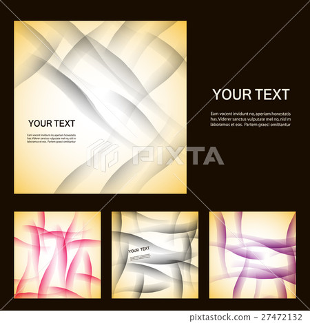Set of vector abstract line background EPS10 - Stock Illustration ...