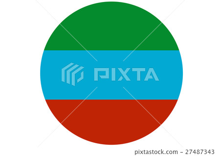 Dagestan republic flag 3D illustration symbol. - Stock Illustration ...
