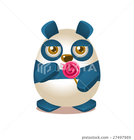 Cute Panda Activity Illustration With Humanized - Stock Illustration ...