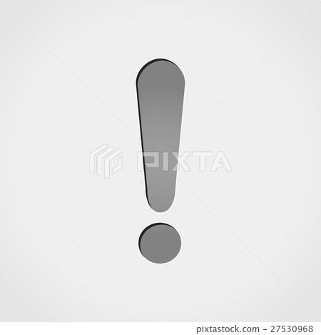alert grey icon - Stock Illustration [27530968] - PIXTA