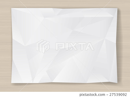 Crumpled sheet of paper - Stock Illustration [27539092] - PIXTA