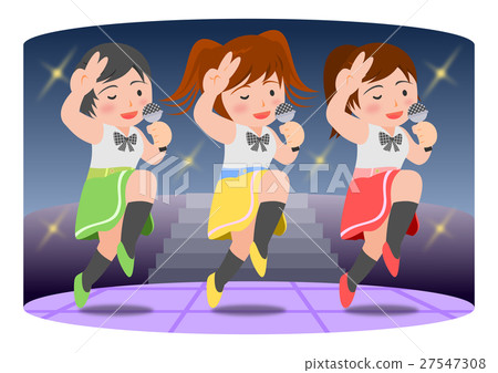 Female idol group concert - Stock Illustration [27547308] - PIXTA