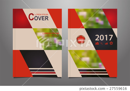 Abstract red presentation book cover templates - Stock Illustration ...