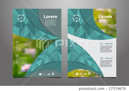 Abstract green presentation book cover templates - Stock Illustration ...
