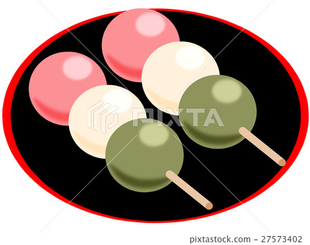 Three color dumplings - Stock Illustration [27573402] - PIXTA