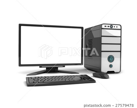 Computer view front - Stock Illustration [27579478] - PIXTA