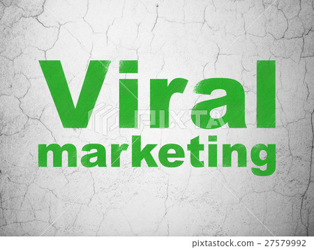 Advertising concept: Viral Marketing on wall - Stock Illustration ...