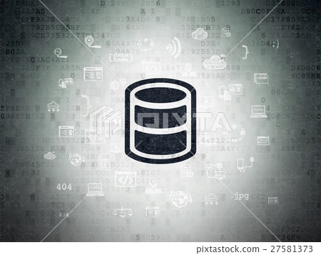 Programming concept: Database on Digital Data - Stock Illustration [27581373] - PIXTA