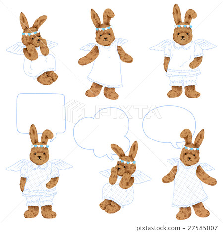 An angel rabbit - Stock Illustration [27585007] - PIXTA