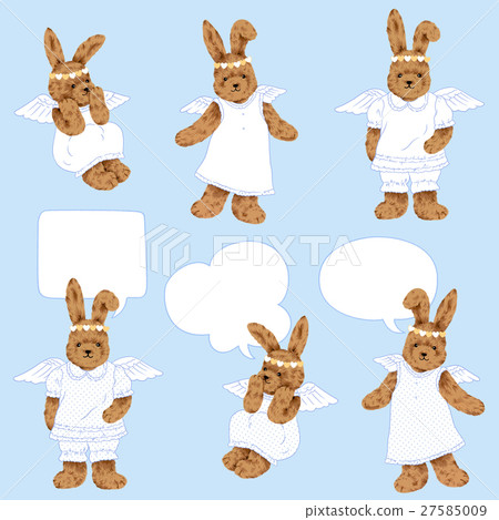 An angel rabbit - Stock Illustration [27585009] - PIXTA