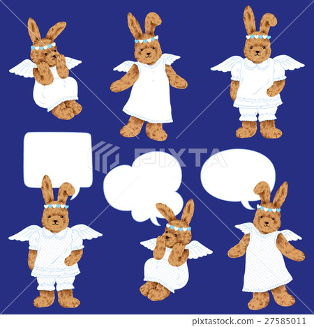 An angel rabbit - Stock Illustration [27585011] - PIXTA