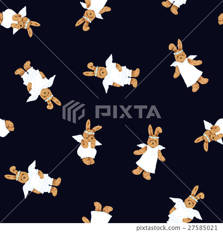 Cute angel rabbit - Stock Illustration [27585021] - PIXTA