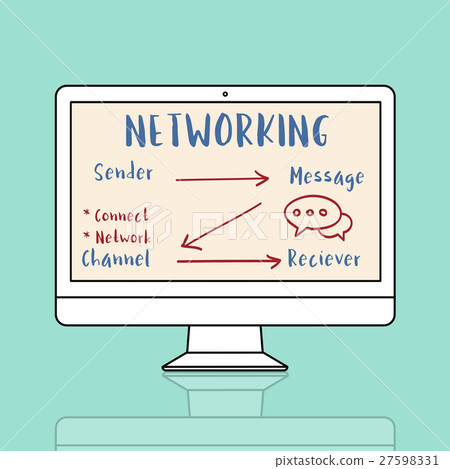 Communication Graph Networking Connection... - Stock Illustration ...