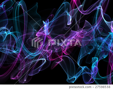 abstract colorful twisted net web waves - Stock Illustration [27598538 ...