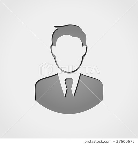 businessman grey icon - Stock Illustration [27606675] - PIXTA