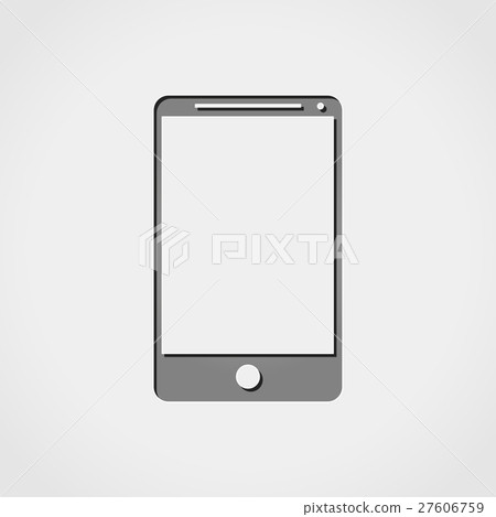 mobile phone grey icon - Stock Illustration [27606759] - PIXTA