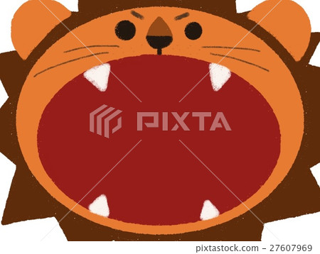 Lion Fang Template - Stock Illustration [27607969] - PIXTA