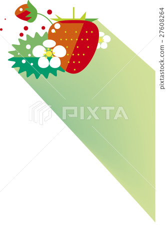 Strawberry title background - Stock Illustration [27608264] - PIXTA