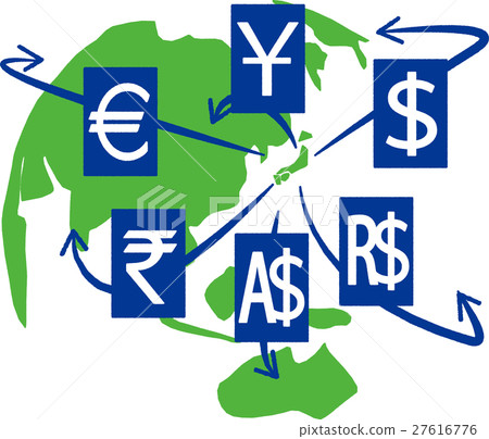 Foreign currency _ investment image - Stock Illustration [27616776] - PIXTA