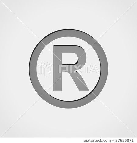 copyright grey icon - Stock Illustration [27636871] - PIXTA