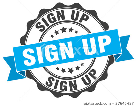 sign up stamp. sign. seal - Stock Illustration [27645457] - PIXTA