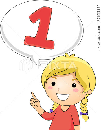 Kid Girl Count - Stock Illustration [27655355] - PIXTA
