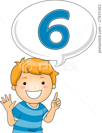 Boy Counting Clipart