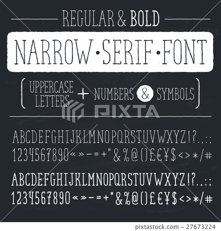 narrow alphabet - Stock Illustration [27673224] - PIXTA