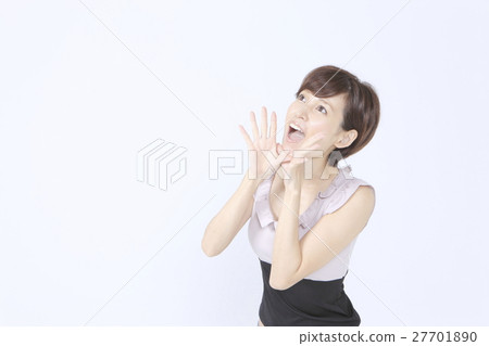 A loud young lady - Stock Photo [27701890] - PIXTA