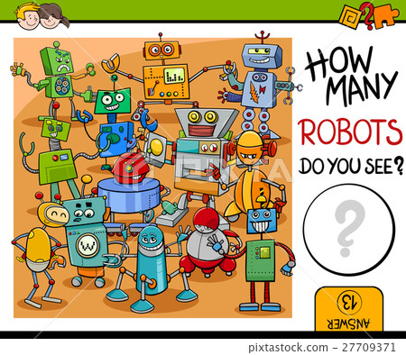 how many robots activity - Stock Illustration [27709371] - PIXTA