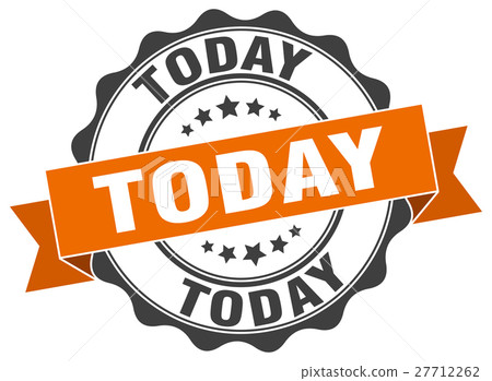 today stamp. sign. seal - Stock Illustration [27712262] - PIXTA