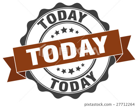 today stamp. sign. seal - Stock Illustration [27712264] - PIXTA