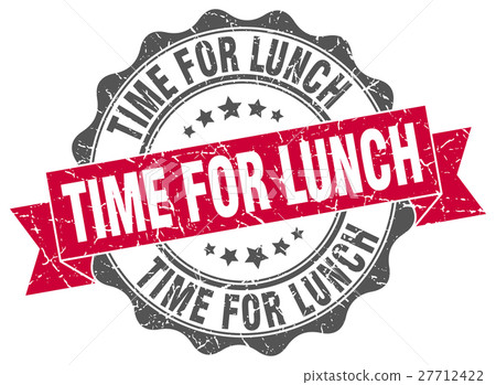 time for lunch stamp. sign. seal - Stock Illustration [27712422] - PIXTA