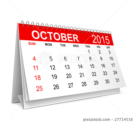 2015 Calendar. October - Stock Illustration [27714538] - PIXTA