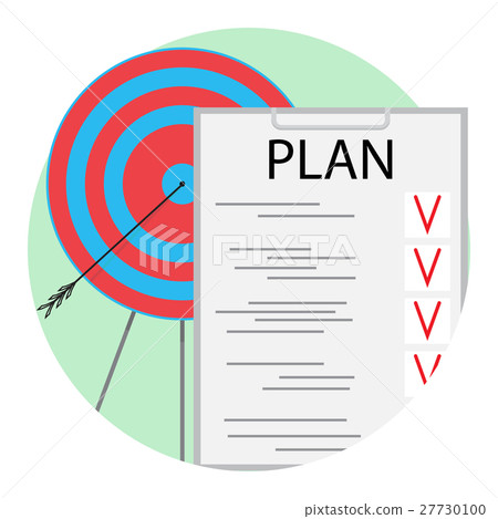 Implementation of plan icon vector - Stock Illustration [27730100] - PIXTA