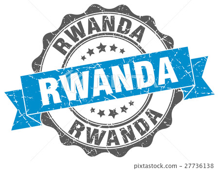 Rwanda round ribbon seal - Stock Illustration [27736138] - PIXTA