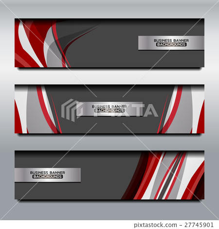 banner grey background design - Stock Illustration [27745901] - PIXTA