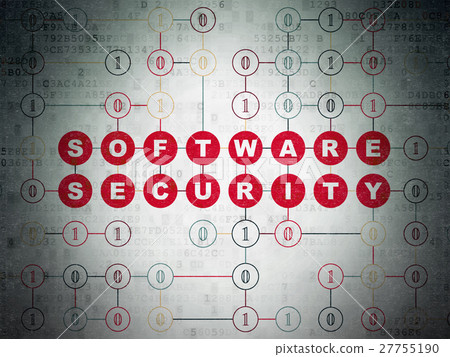 Protection concept: Software Security on Digital - Stock Illustration ...